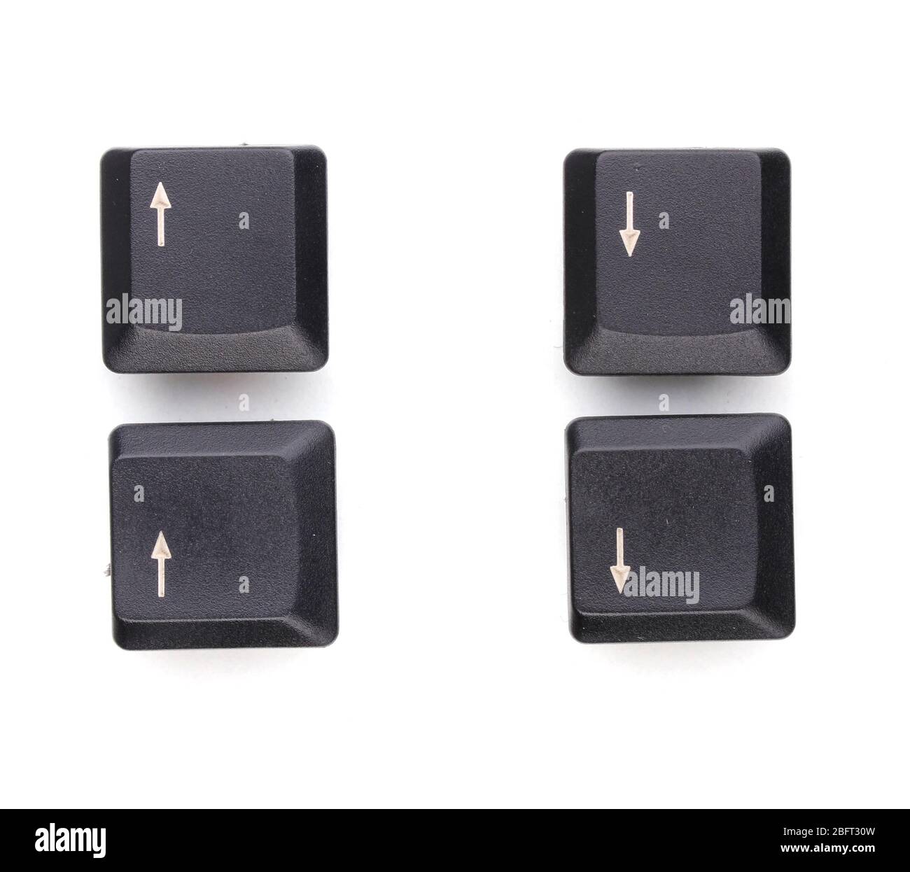 Keyboard arrow keys isolated on white Stock Photo - Alamy