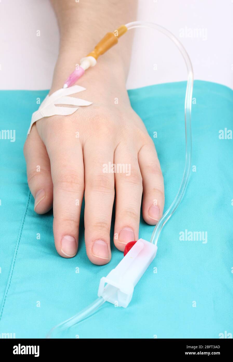 Female arm with infusion Stock Photo - Alamy