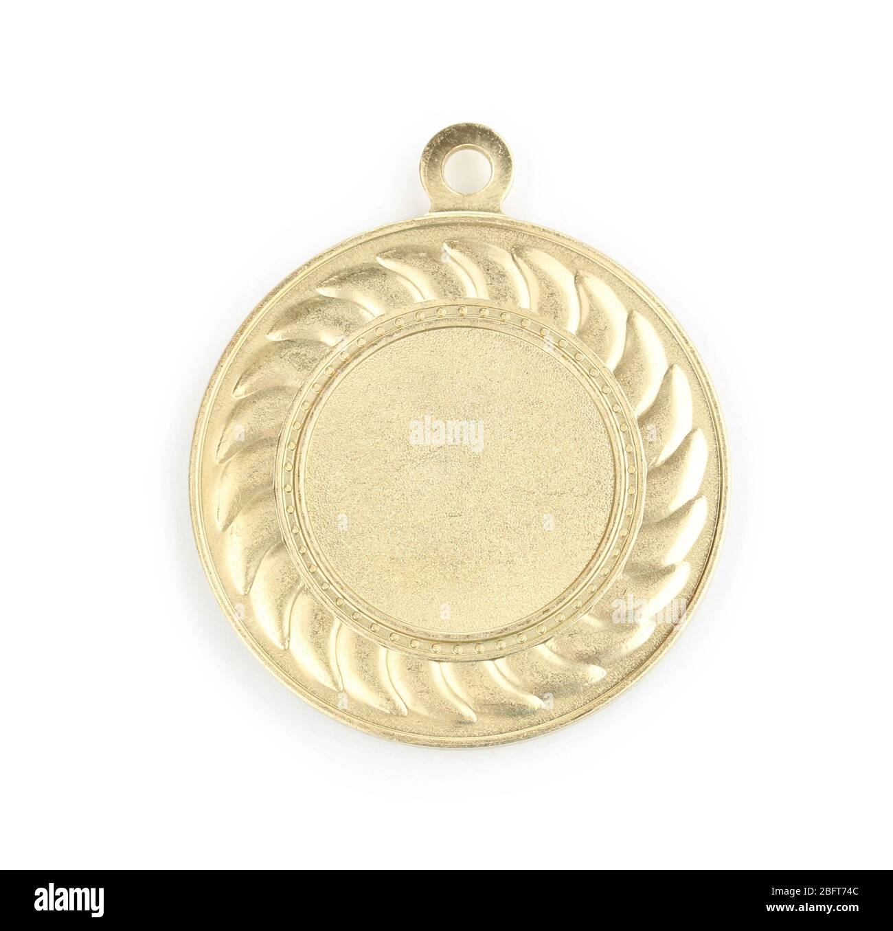Gold medal isolated on white Stock Photo - Alamy