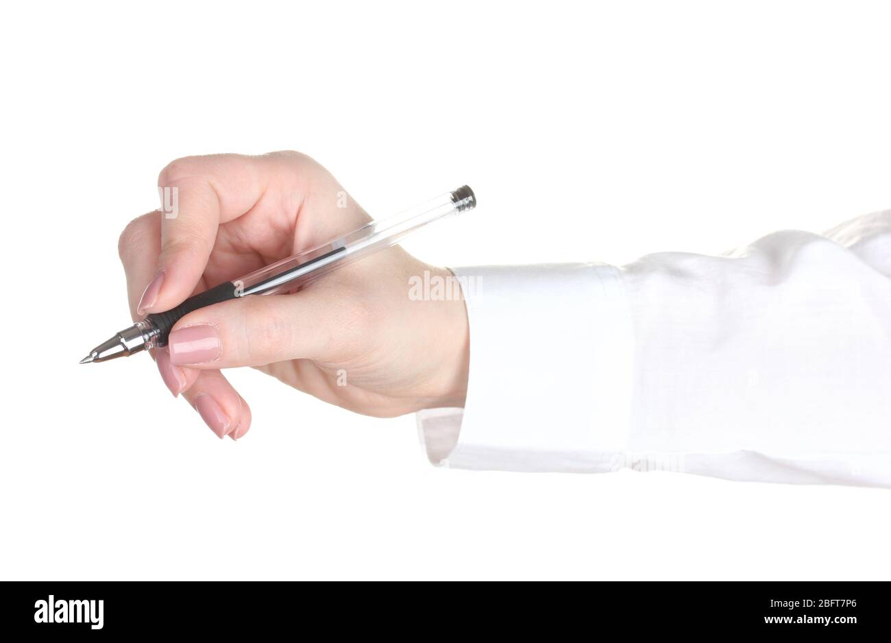 Woman hand finger macro Cut Out Stock Images & Pictures - Alamy