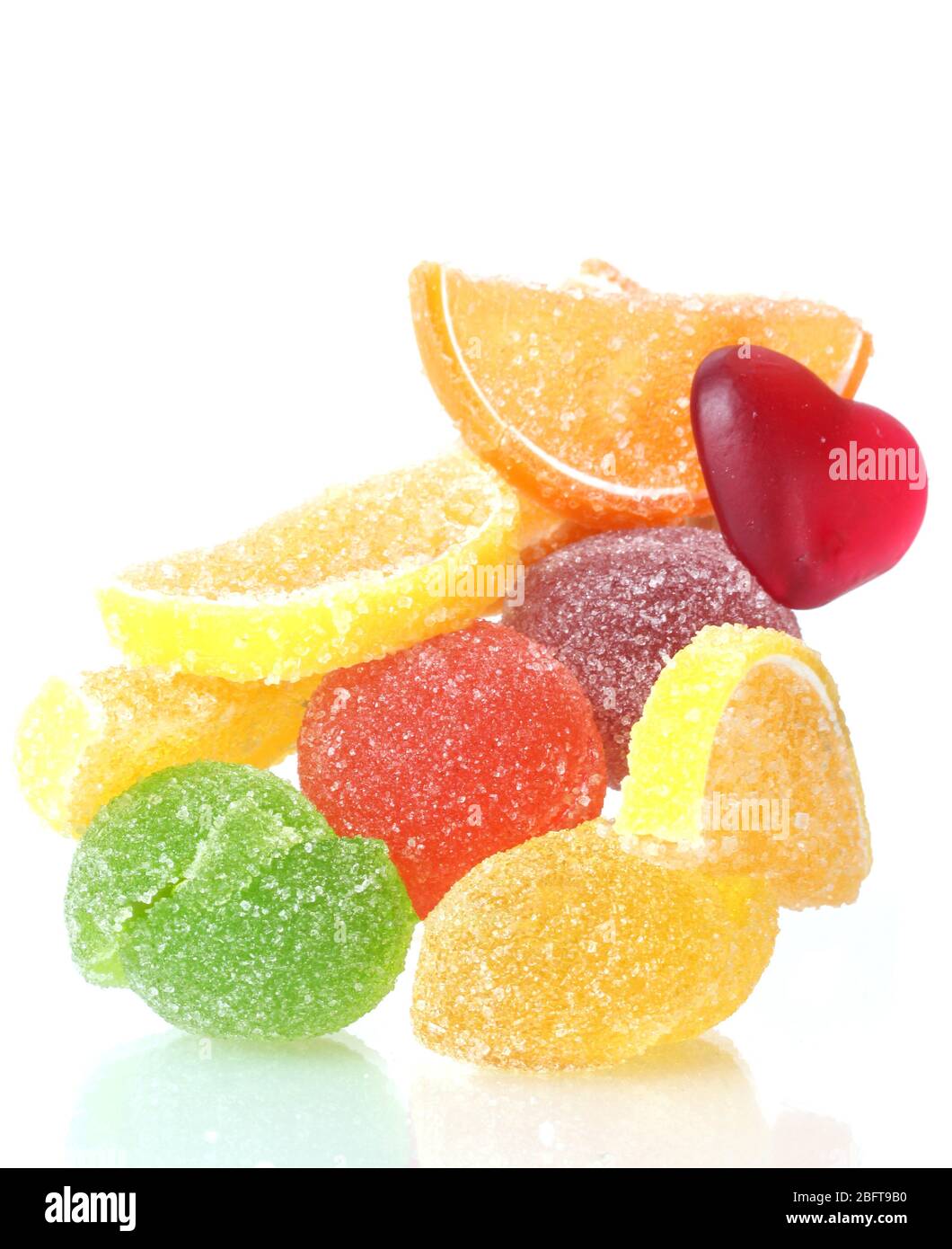 colorful jelly candies isolated on white Stock Photo - Alamy