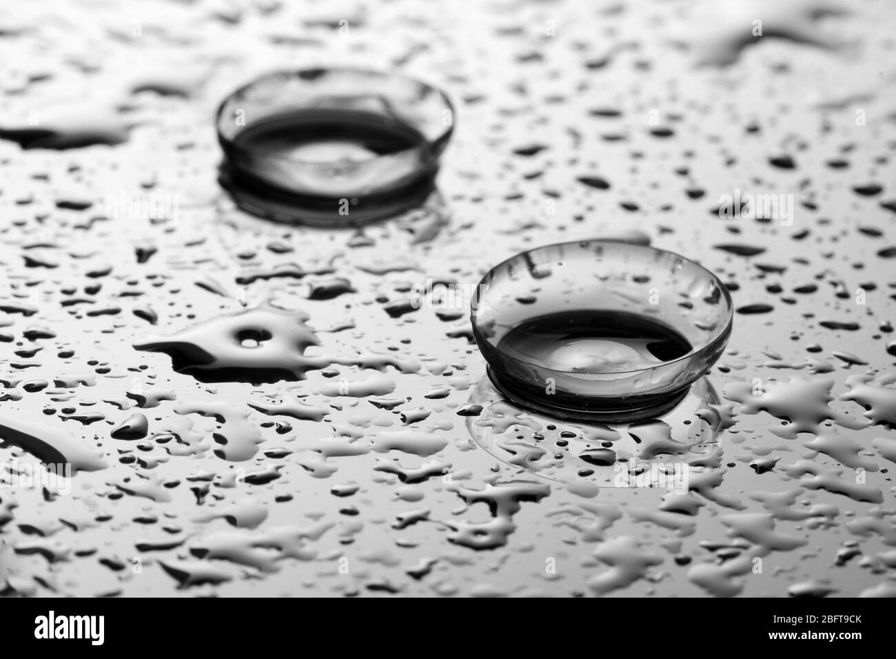 Water on lens Black and White Stock Photos & Images - Alamy