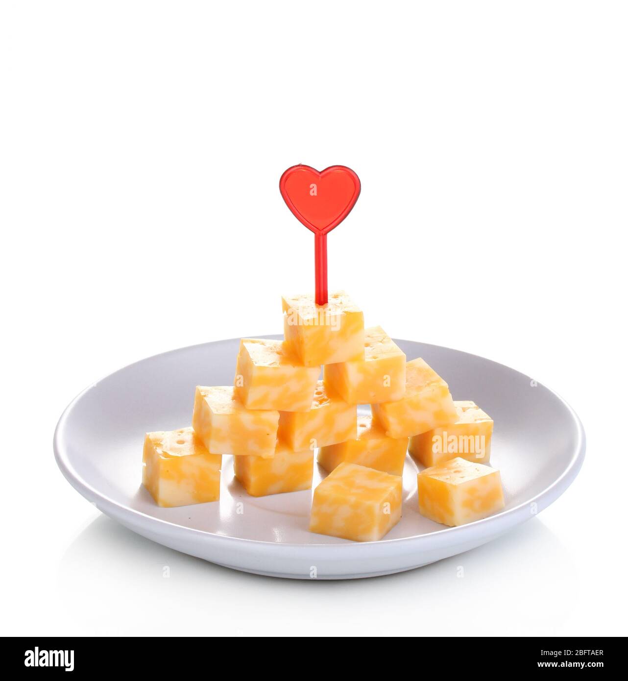 Food pyramid on plate Cut Out Stock Images & Pictures - Alamy