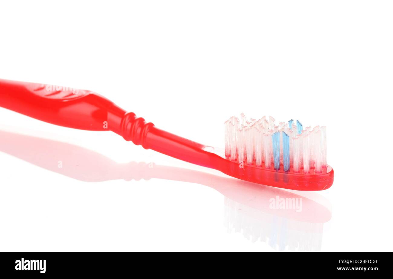 Toothbrush isolated on white Stock Photo - Alamy
