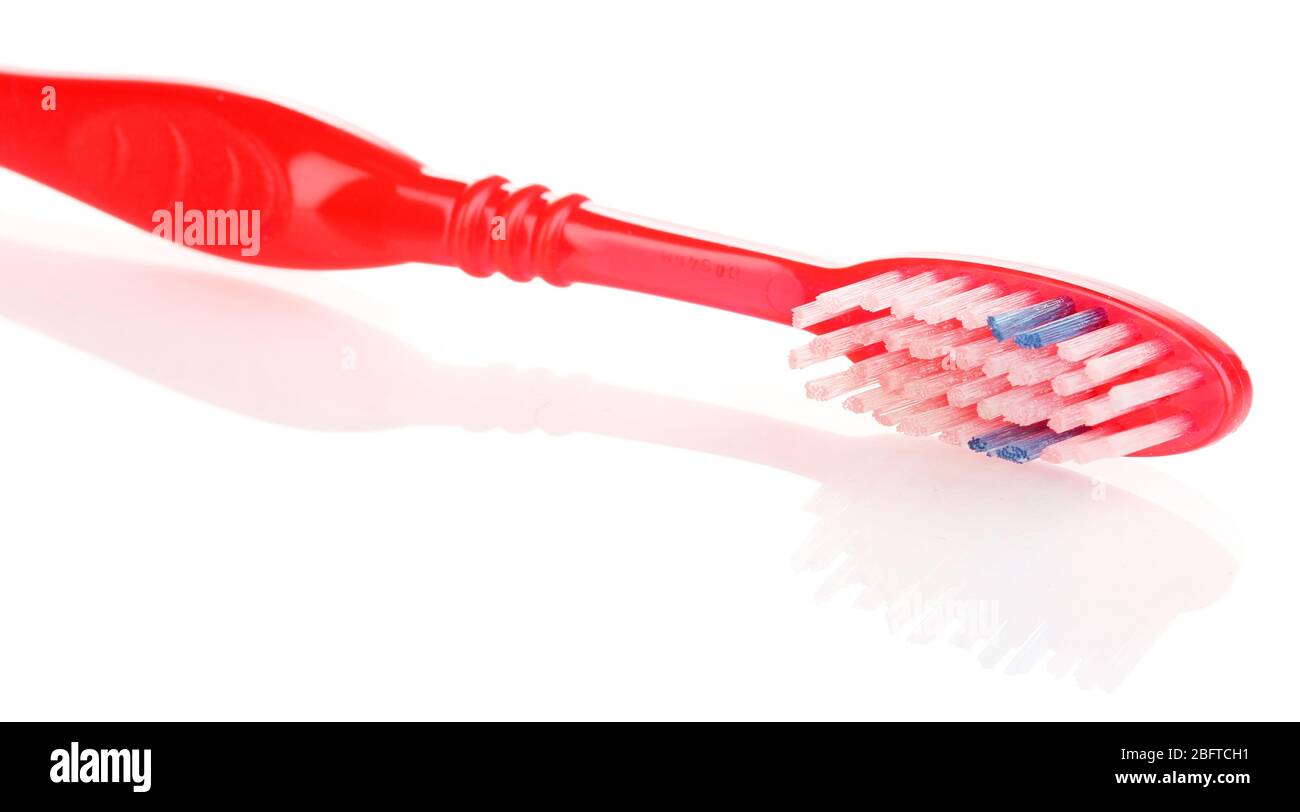 Toothbrush isolated on white Stock Photo - Alamy
