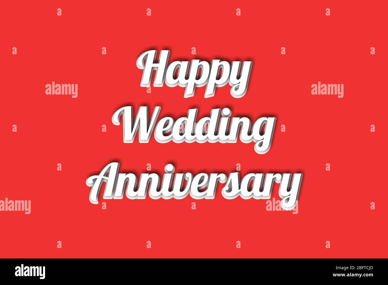 A simplistic and beautiful 3d illustration of Happy wedding anniversary ...