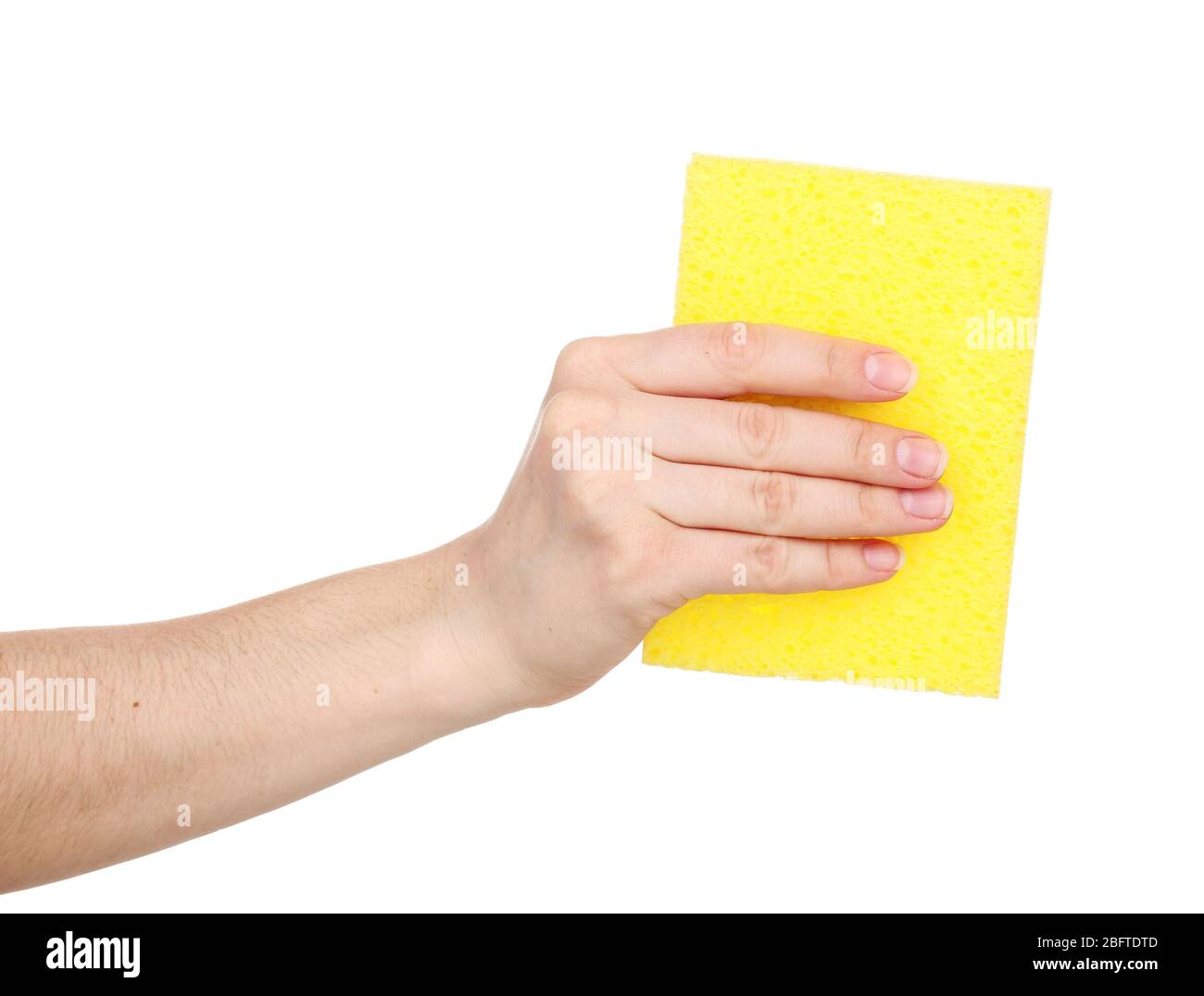 Cellulose sponge isolated on white Stock Photo - Alamy