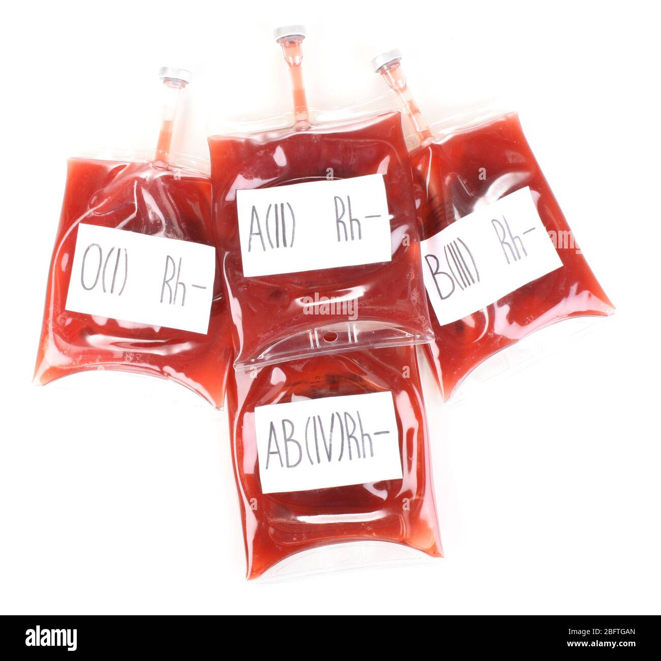 Bags of blood isolated on white Stock Photo - Alamy