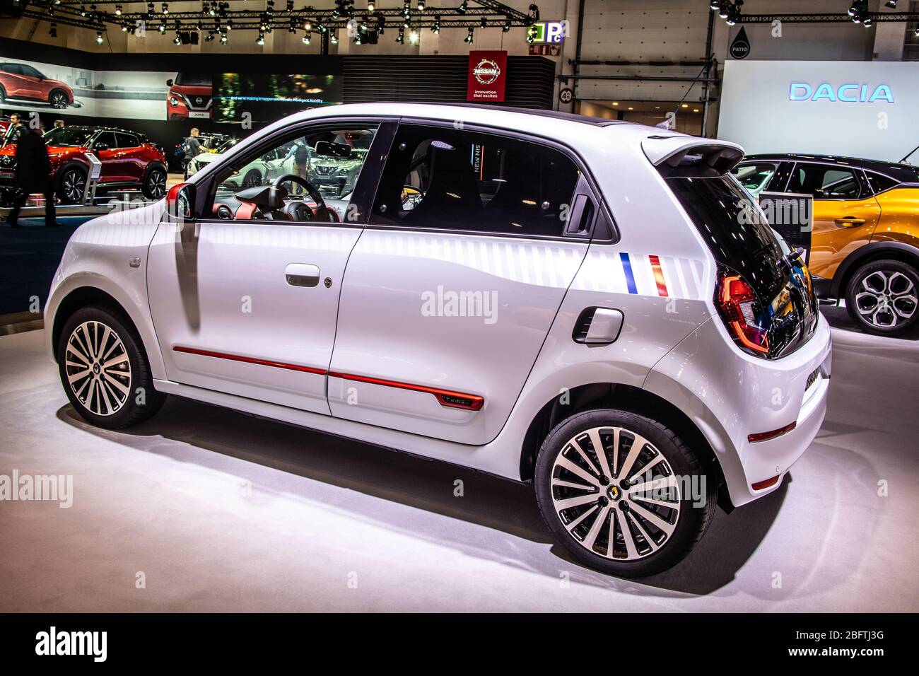 Brussels, Belgium, Jan 2020: Renault Twingo, Brussels Motor Show, third ...