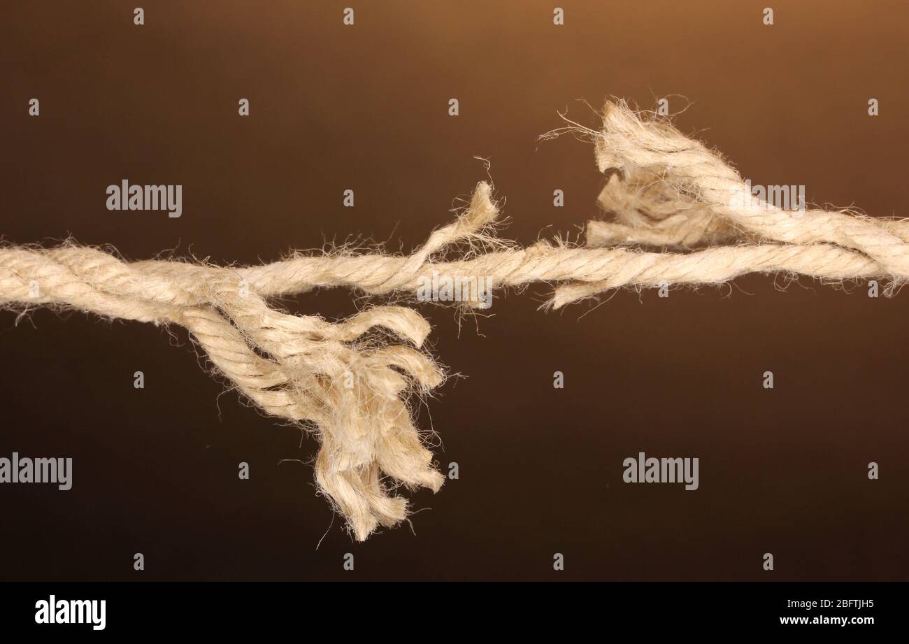 Breaking rope hi-res stock photography and images - Alamy