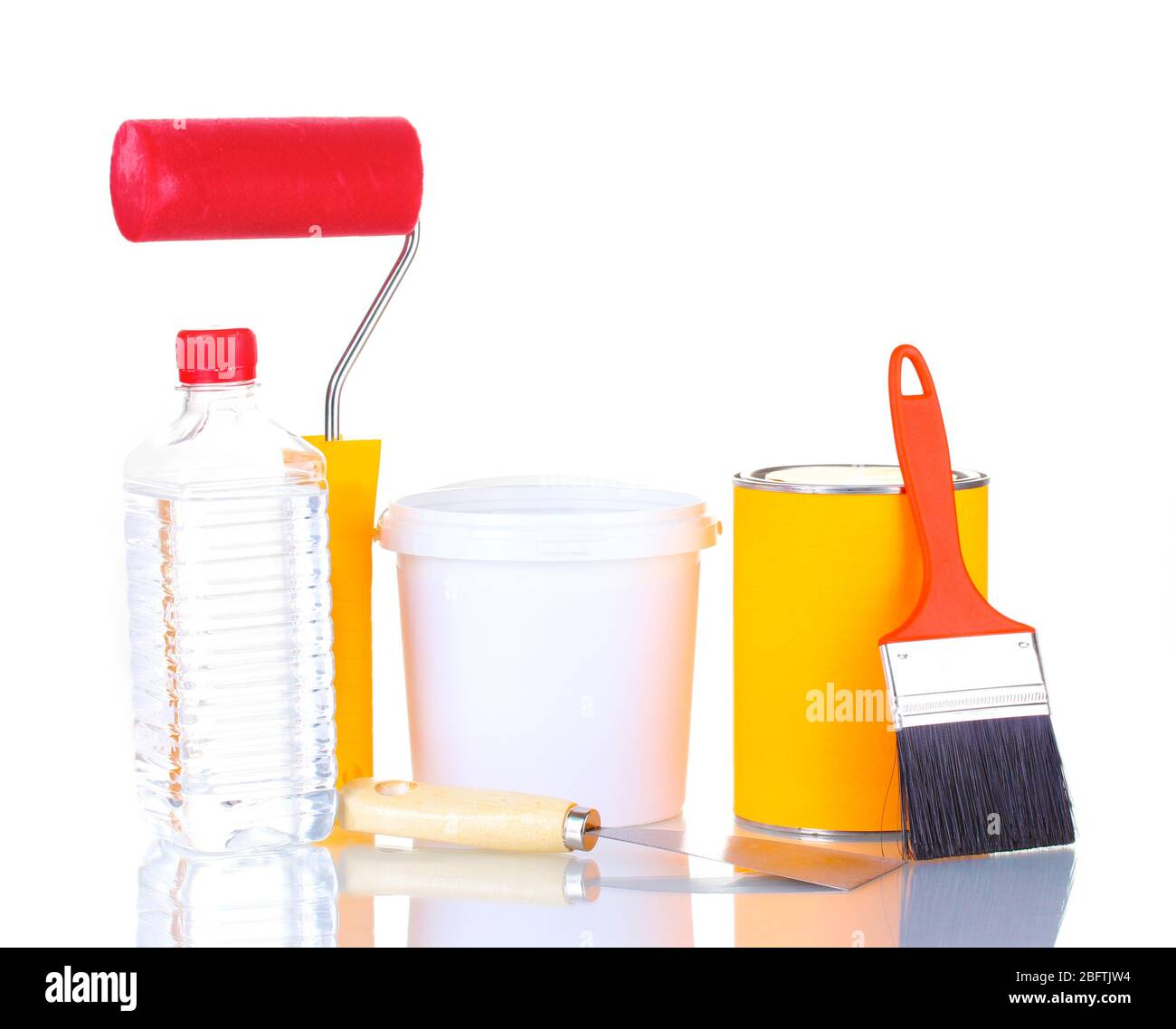 Materials for repair isolated on white Stock Photo - Alamy