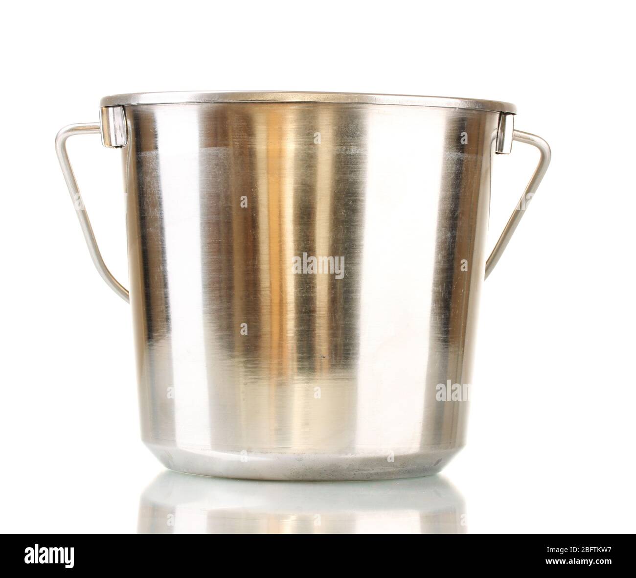 empty bucket for champagne bottle isolated on a white Stock Photo - Alamy