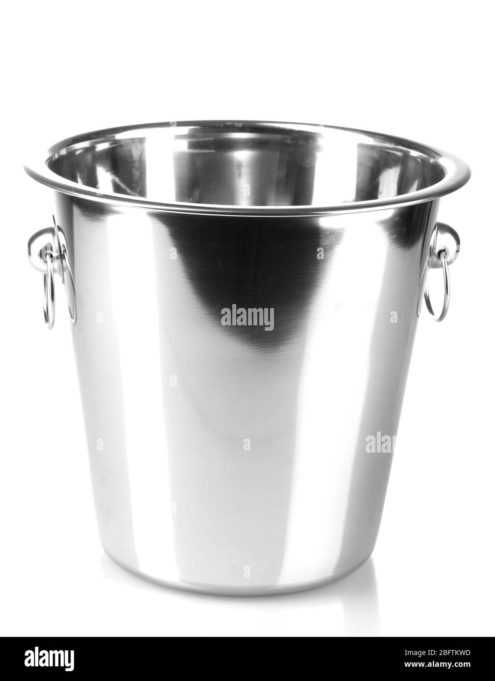 empty bucket for champagne bottle isolated on a white Stock Photo - Alamy