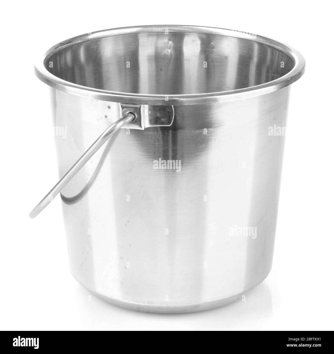 empty bucket for champagne bottle isolated on a white Stock Photo - Alamy