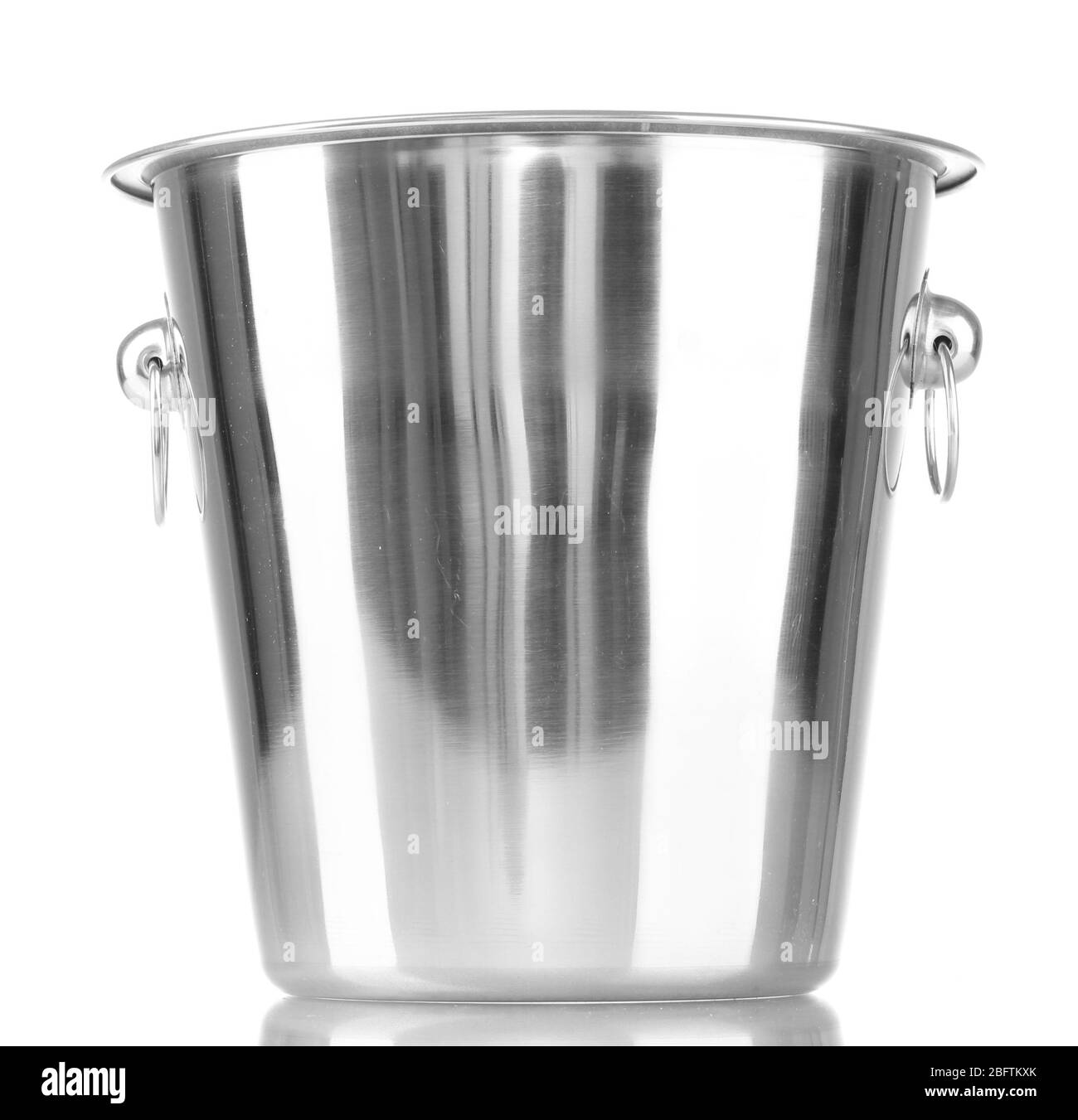 empty bucket for champagne bottle isolated on a white Stock Photo - Alamy