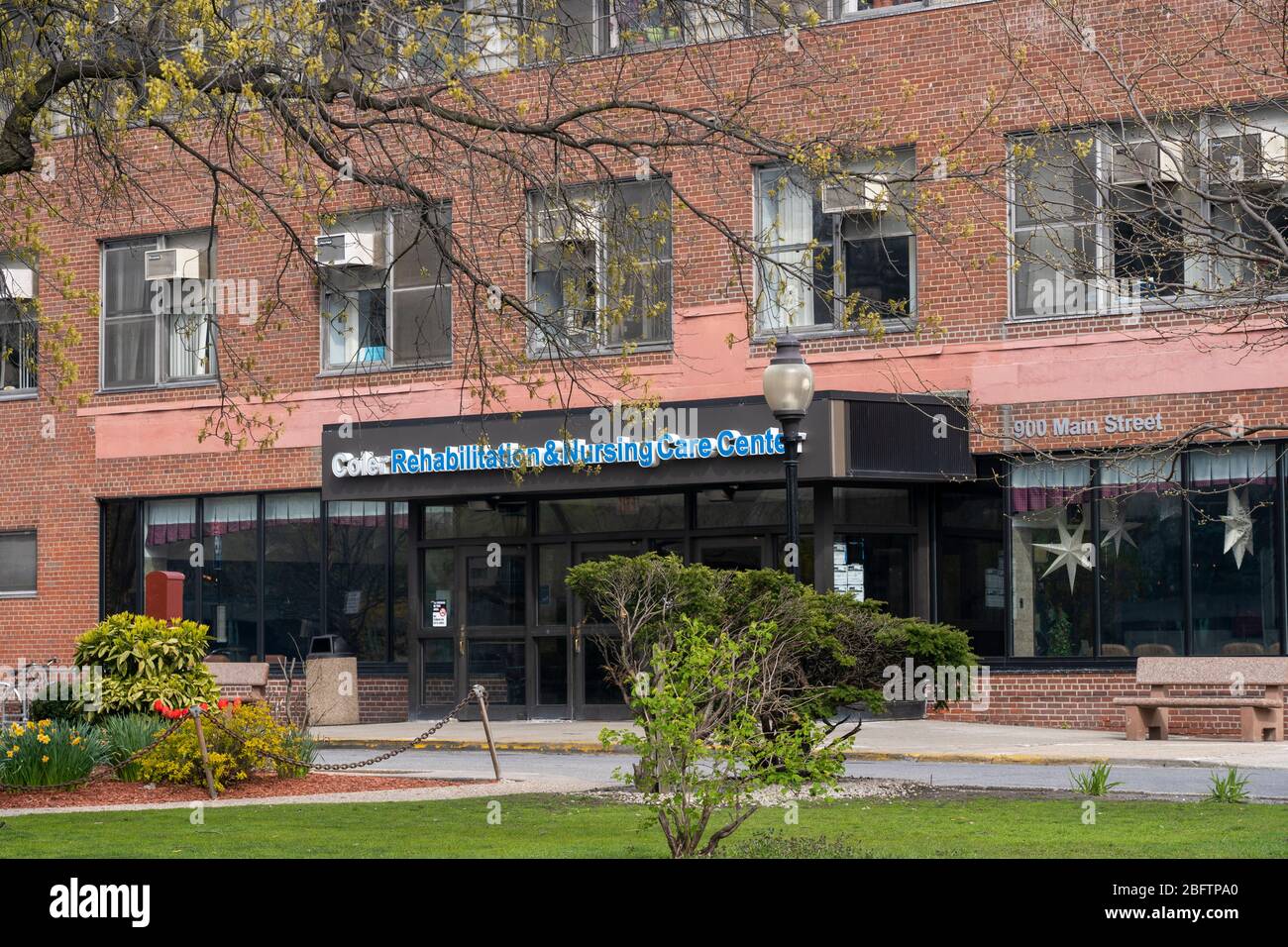 NEW YORK, NY - APRIL 19: The Coler Hospital campus on Roosevelt Island ...