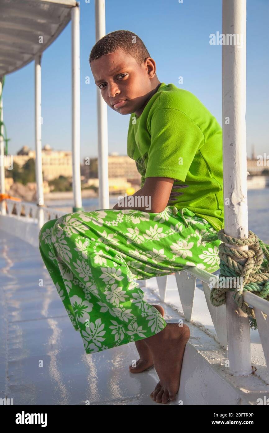 A Young Egyptian Boy in Aswan, Egypt Stock Photo - Alamy