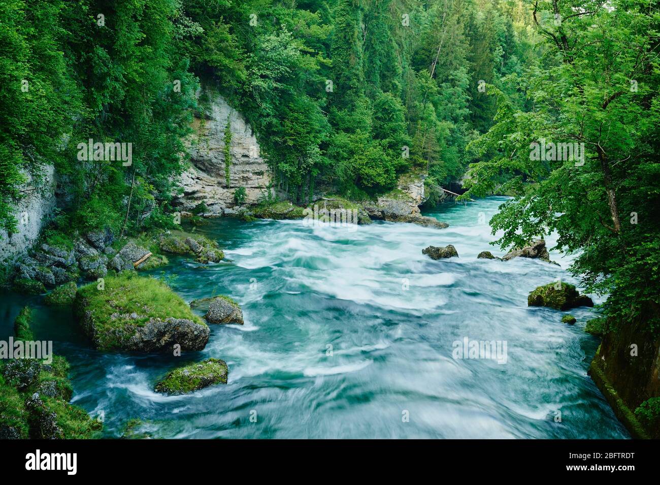 Wild river Traun River, Salzburg, Austria Stock Photo - Alamy
