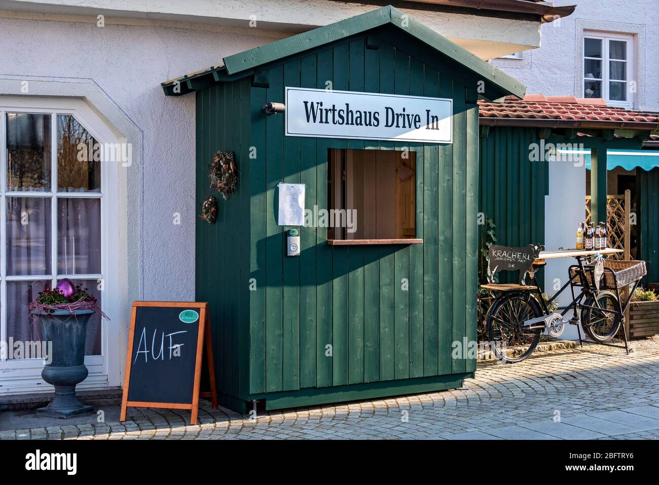 Tavern Drive In, window for take-away food in the car, Gasthaus Zum ...