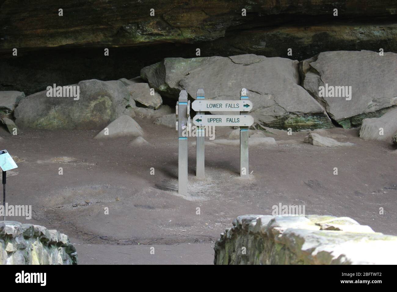 Old man cave walk trail and water fall in Ohio State,nature green ...