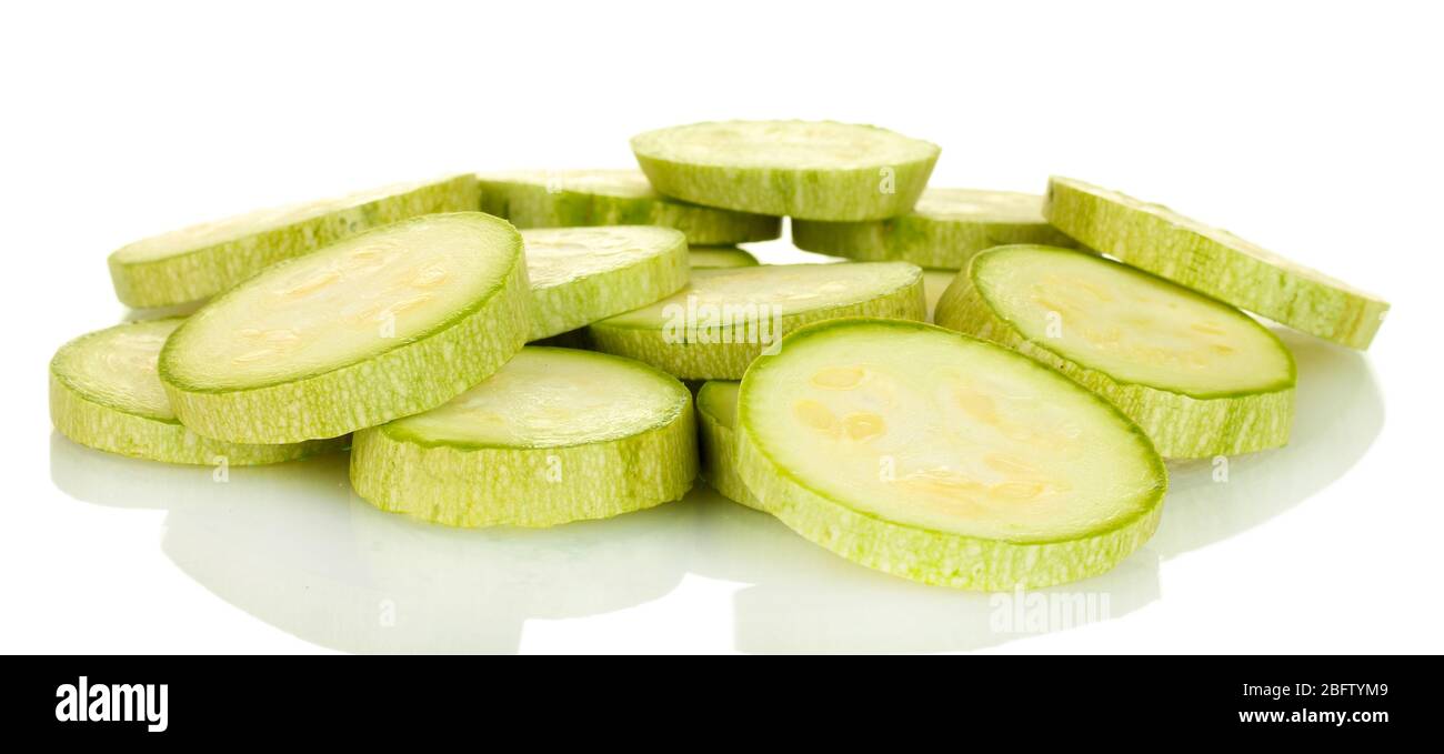 pieces of squash isolated on white Stock Photo - Alamy