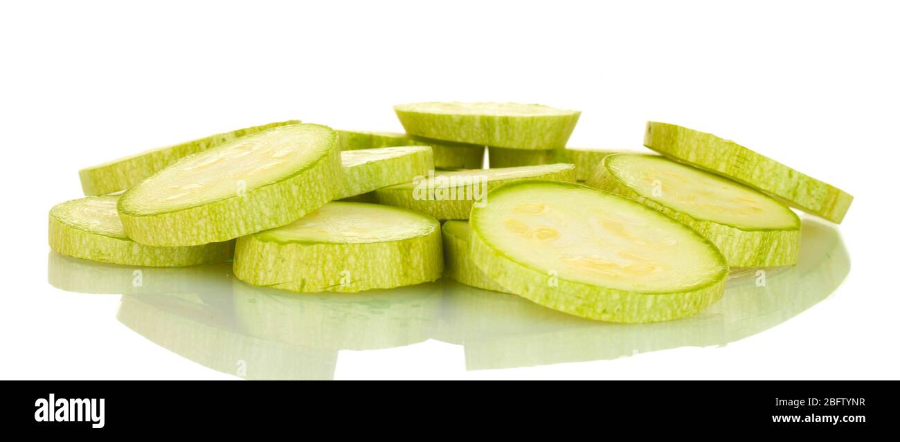 pieces of squash isolated on white Stock Photo - Alamy