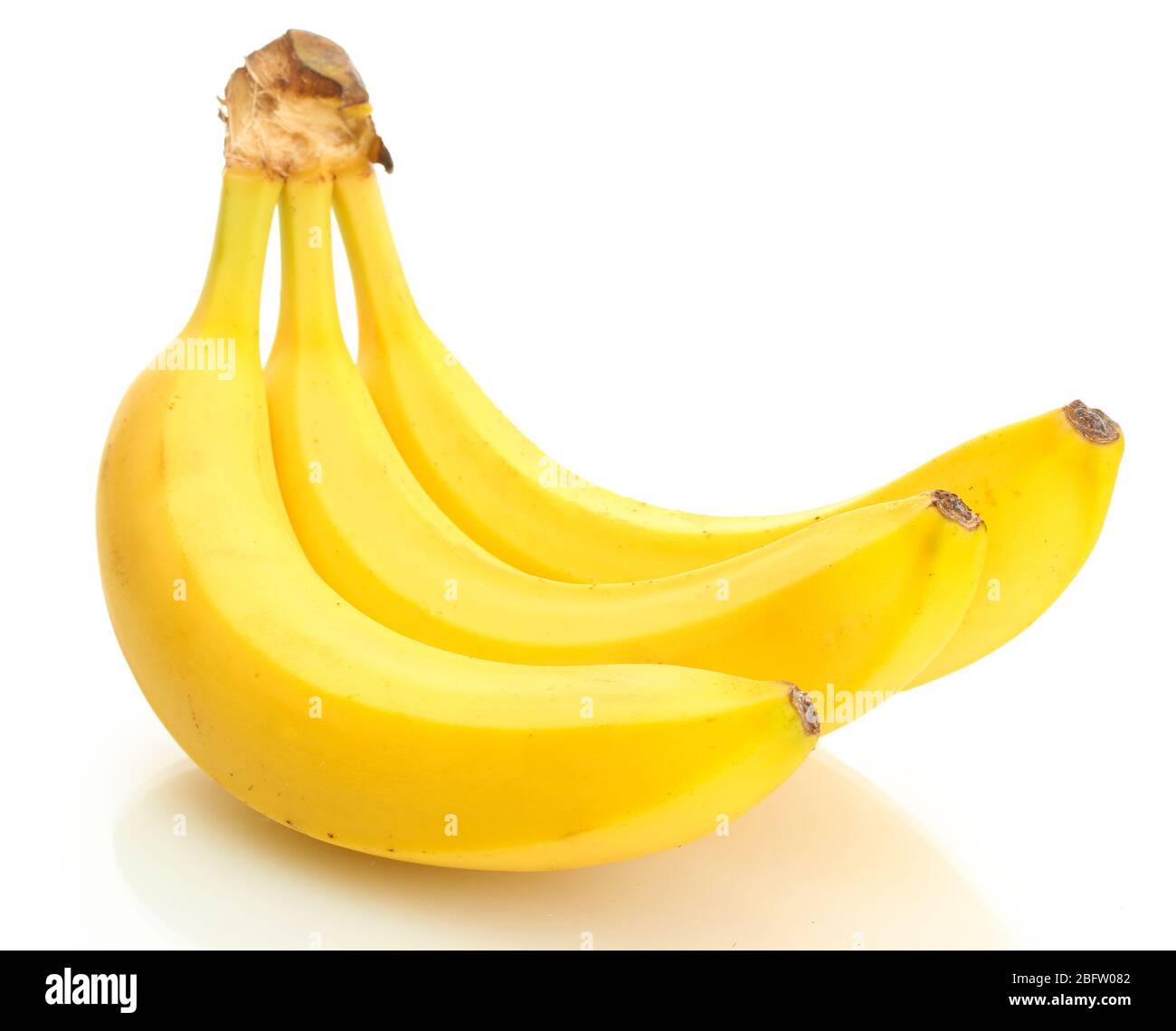 Bunch of bananas isolated on white Stock Photo - Alamy