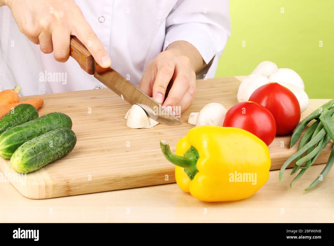 Chopping food ingredients Stock Photo - Alamy