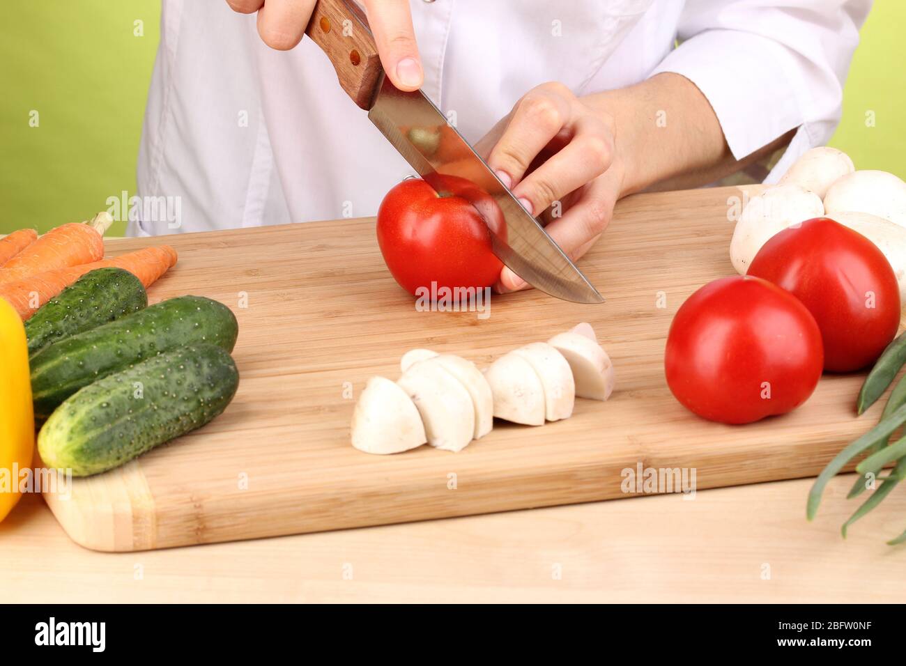 Chopping food ingredients Stock Photo - Alamy