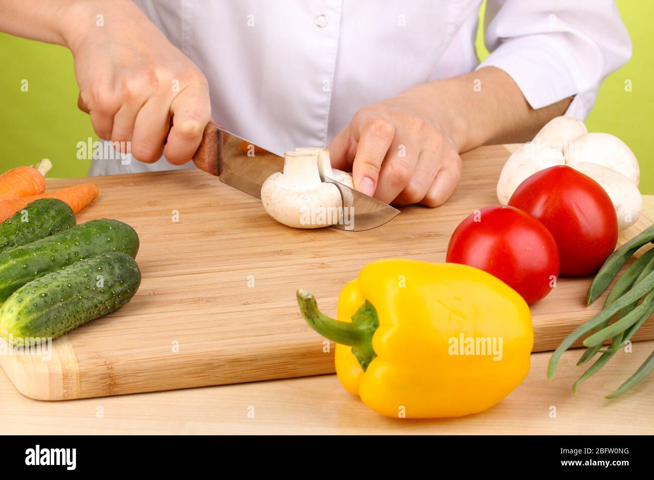 Chopping food ingredients Stock Photo - Alamy