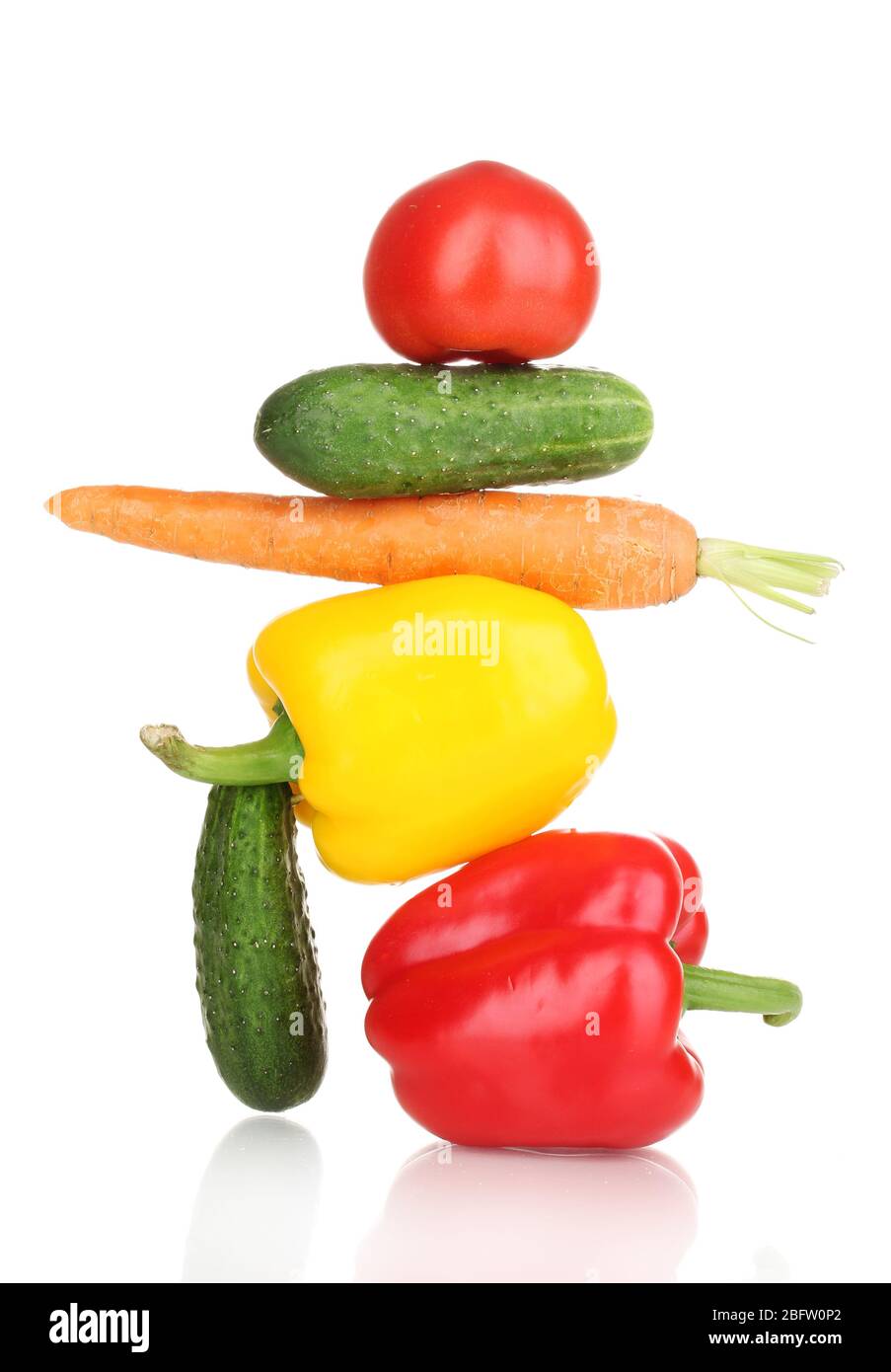 Fresh vegetables isolated on white Stock Photo - Alamy