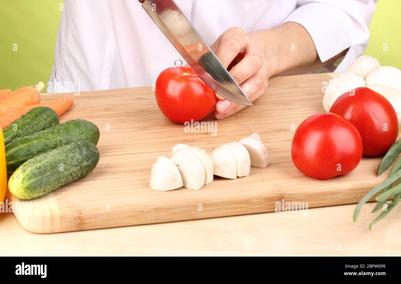 Chopping food ingredients Stock Photo - Alamy