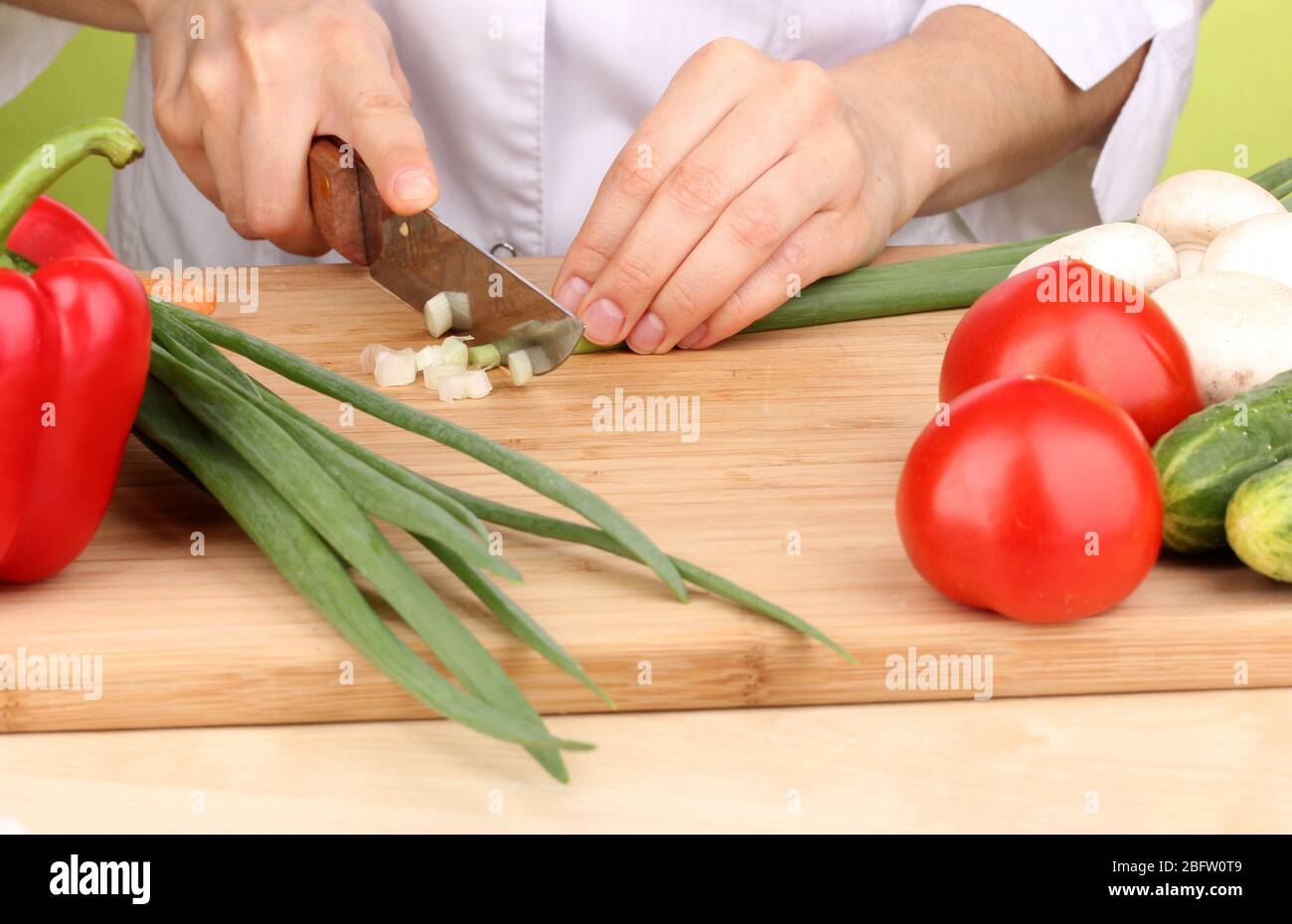 Chopping food ingredients Stock Photo - Alamy