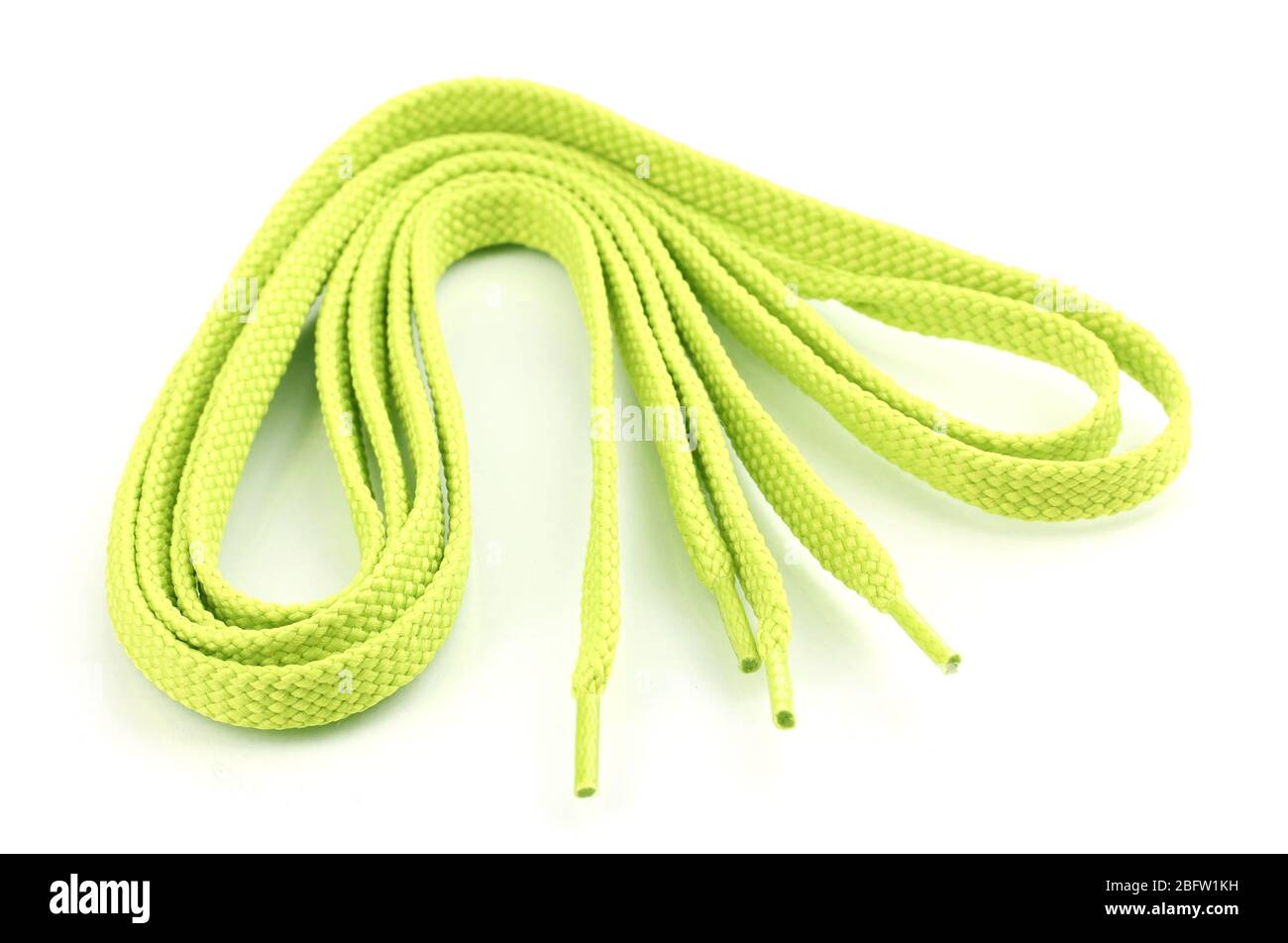 Colorful shoelaces isolated on white Stock Photo - Alamy