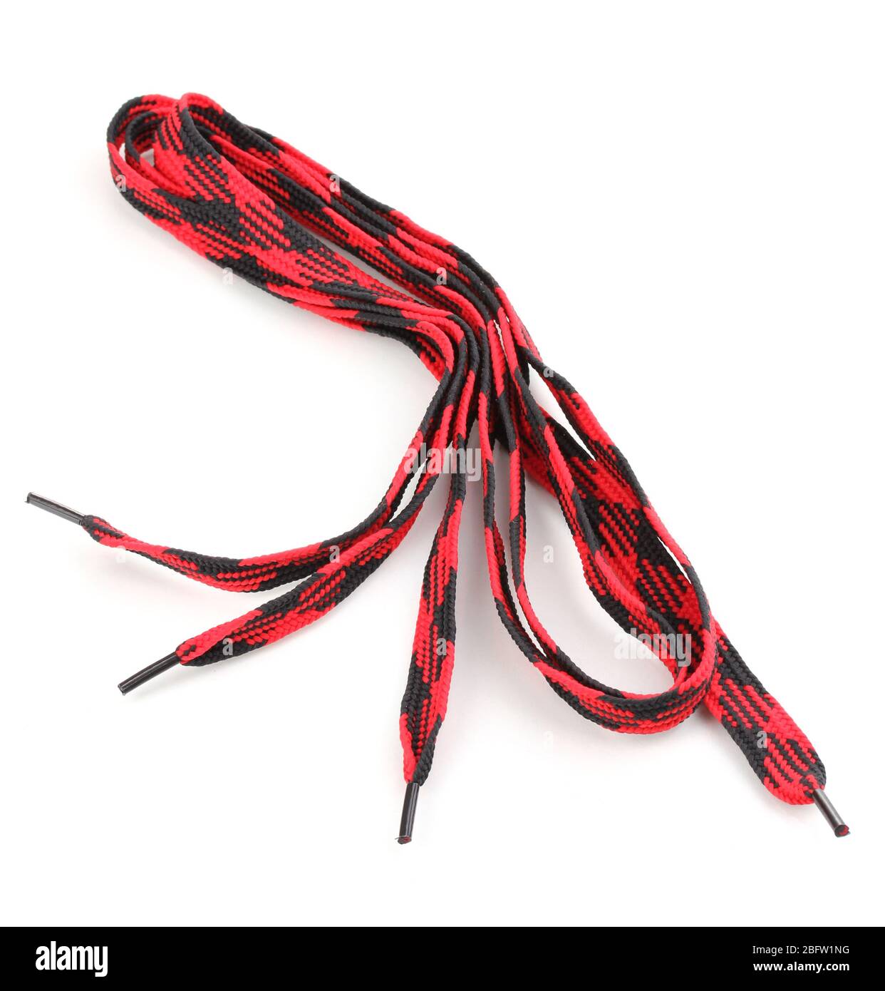 Colorful shoelaces isolated on white Stock Photo - Alamy