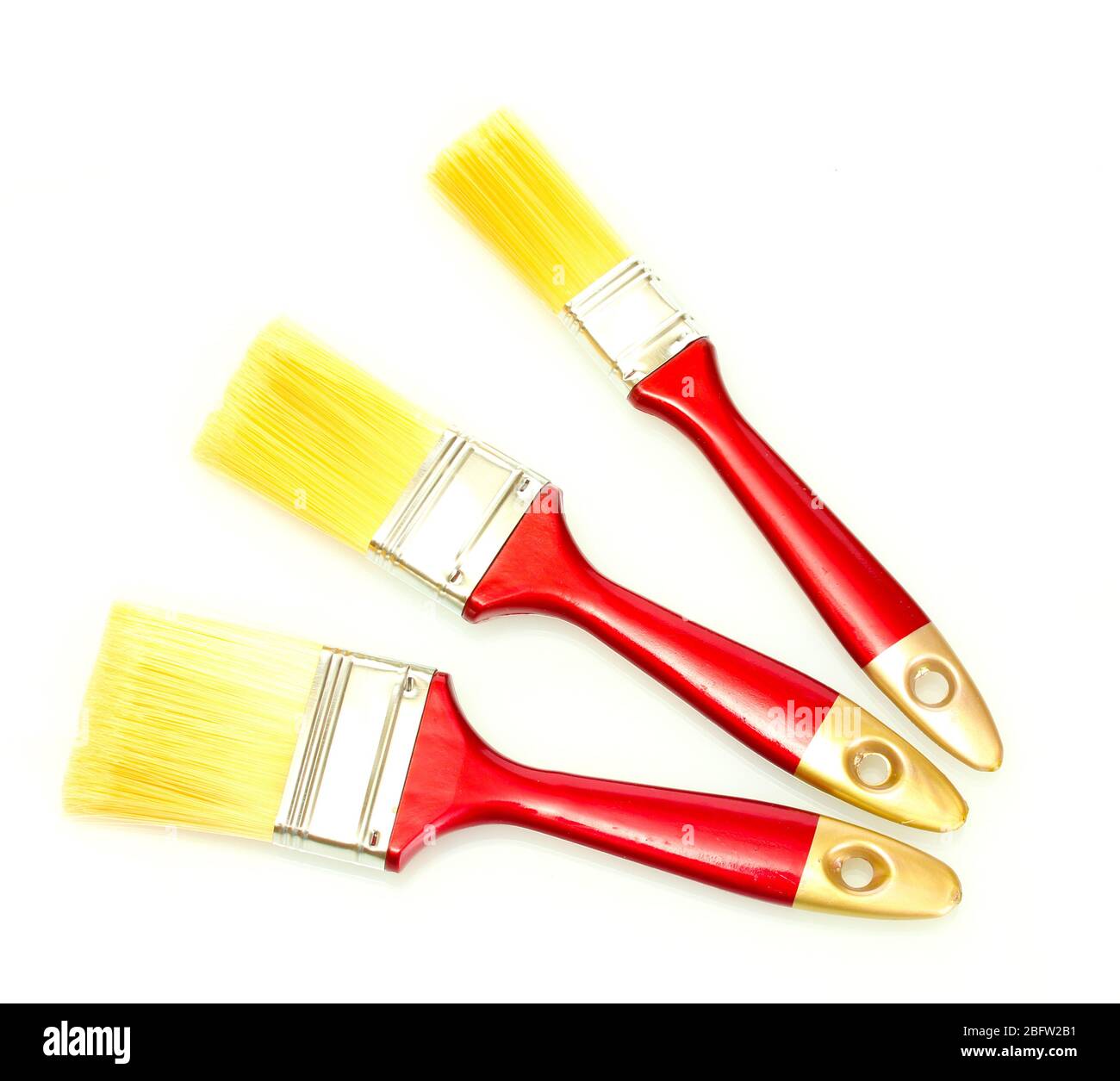 paint brushes isolated on white Stock Photo - Alamy