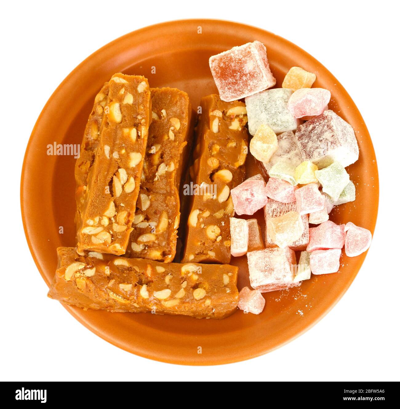 Turkish delight in nuts Cut Out Stock Images & Pictures - Alamy