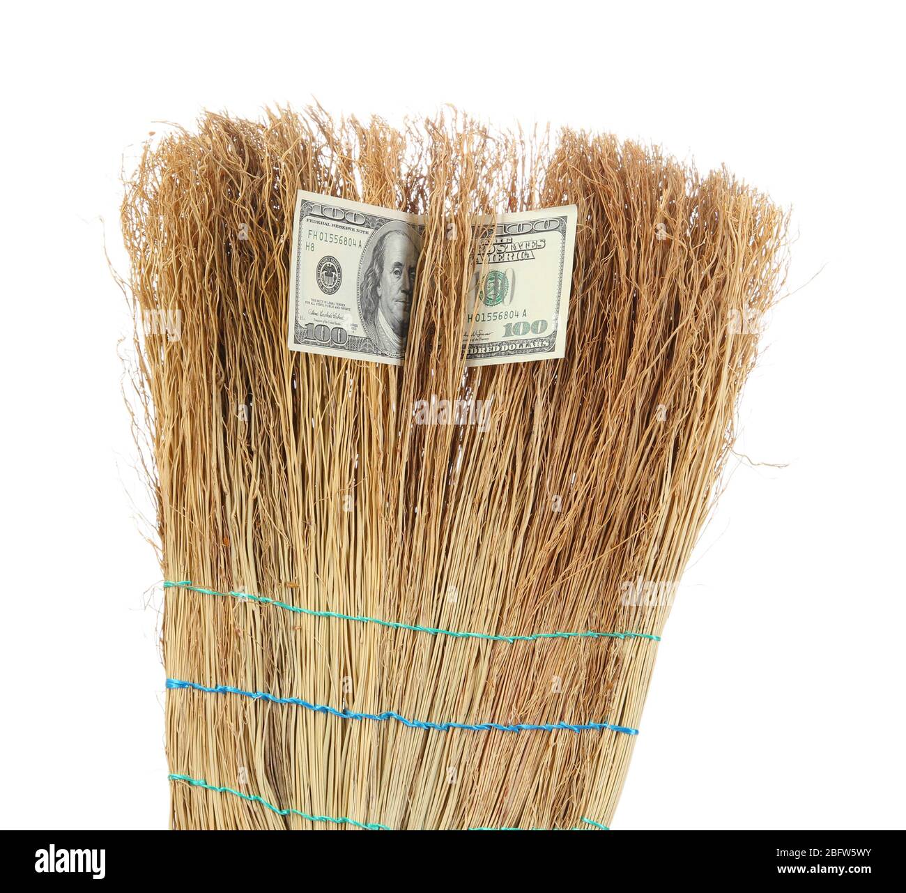 Broom clean money hi-res stock photography and images - Alamy