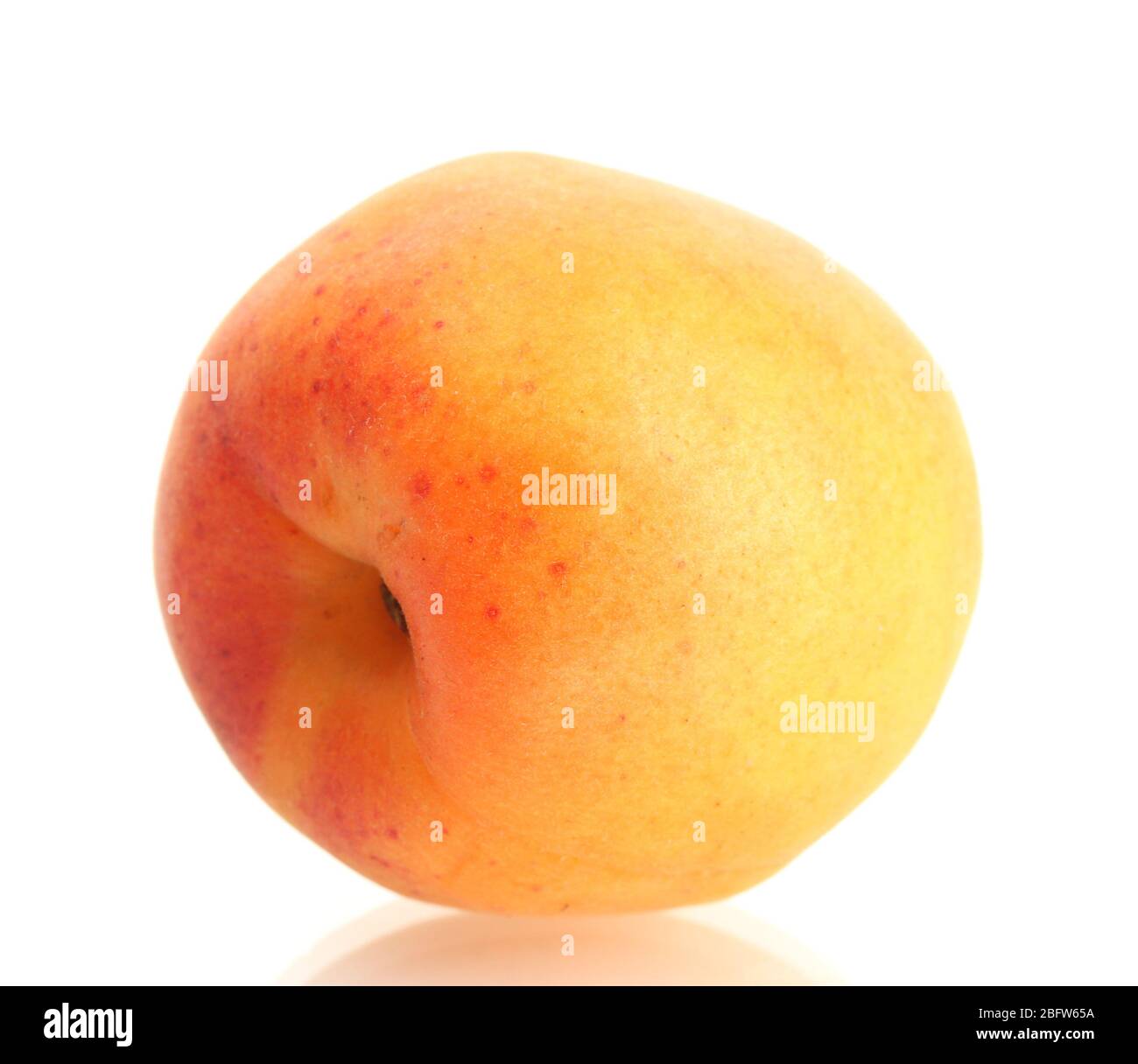 ripe sweet apricot isolated on white Stock Photo - Alamy