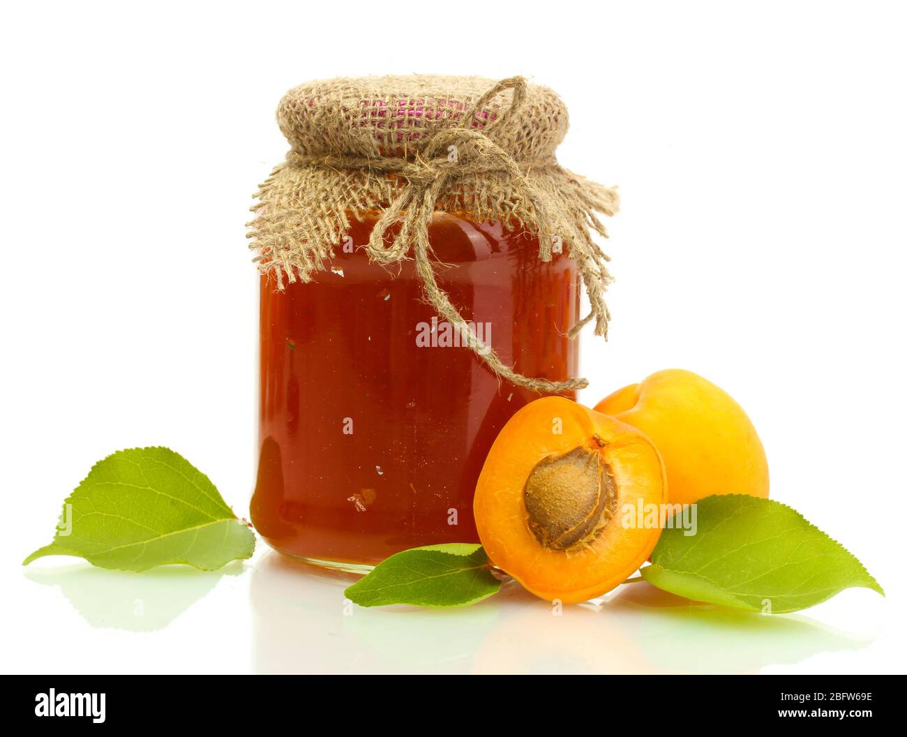 Apricot jam in a jar hi-res stock photography and images - Alamy