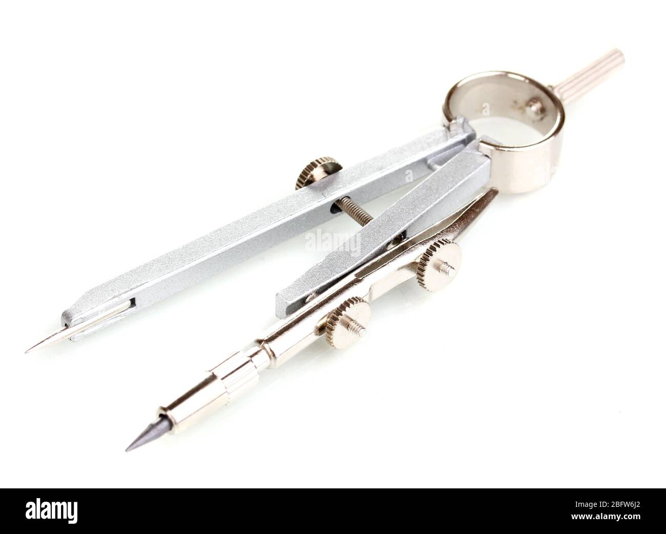 Drafting instrument isolated on white Stock Photo - Alamy