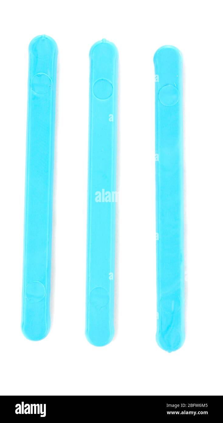 Color counting sticks isolated on white Stock Photo - Alamy