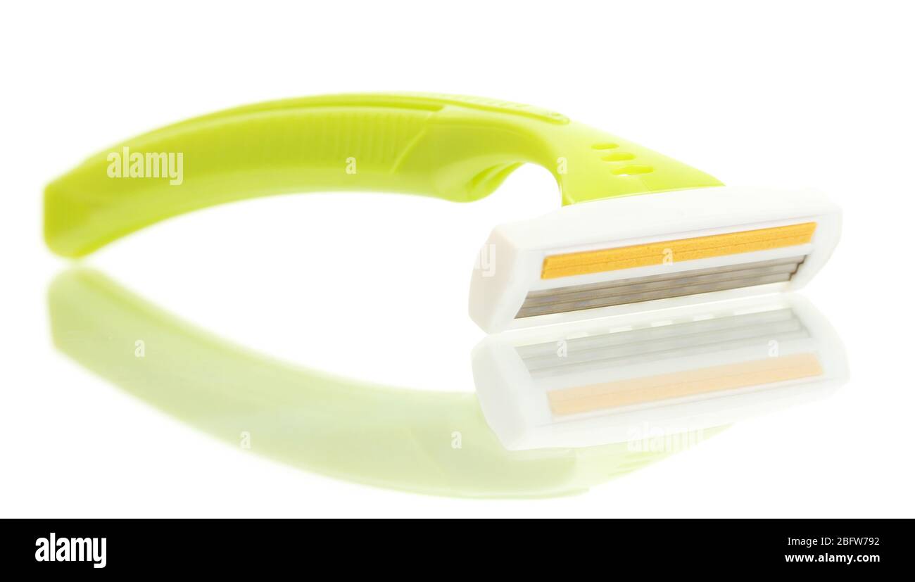 woman safety shaver isolated on white Stock Photo - Alamy