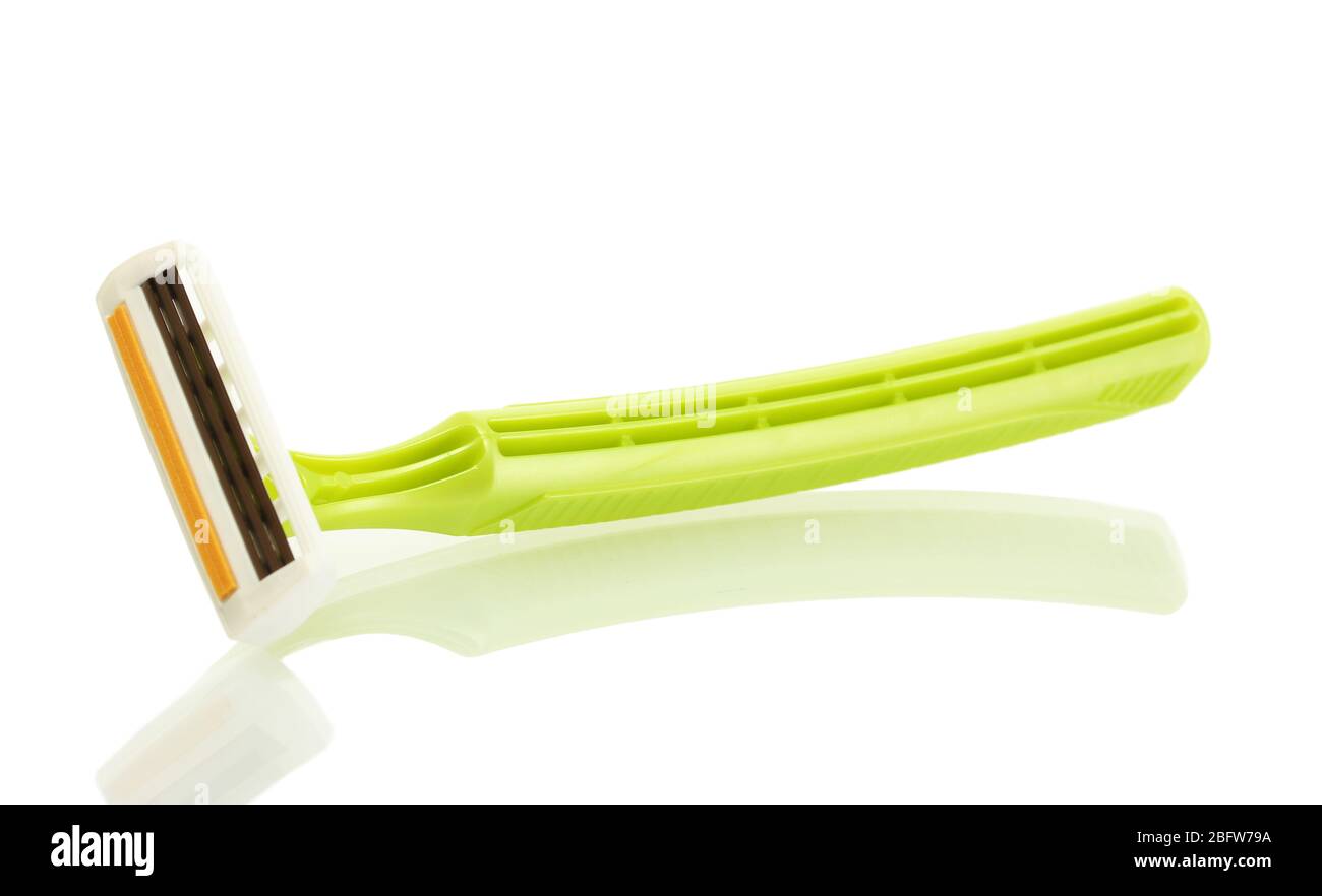 woman safety shaver isolated on white Stock Photo - Alamy