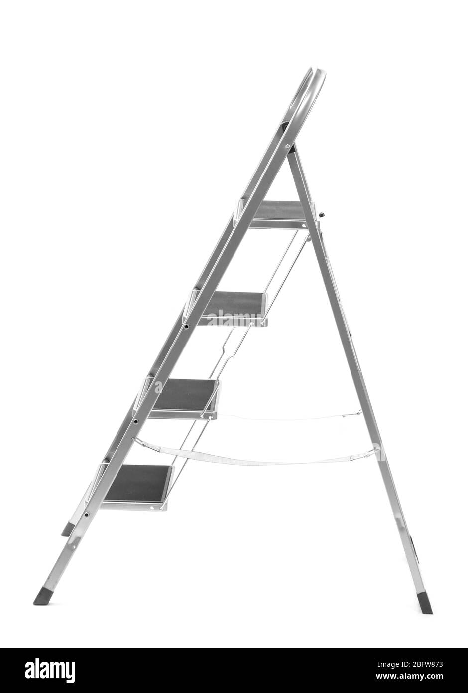 metal ladder isolated on white Stock Photo - Alamy