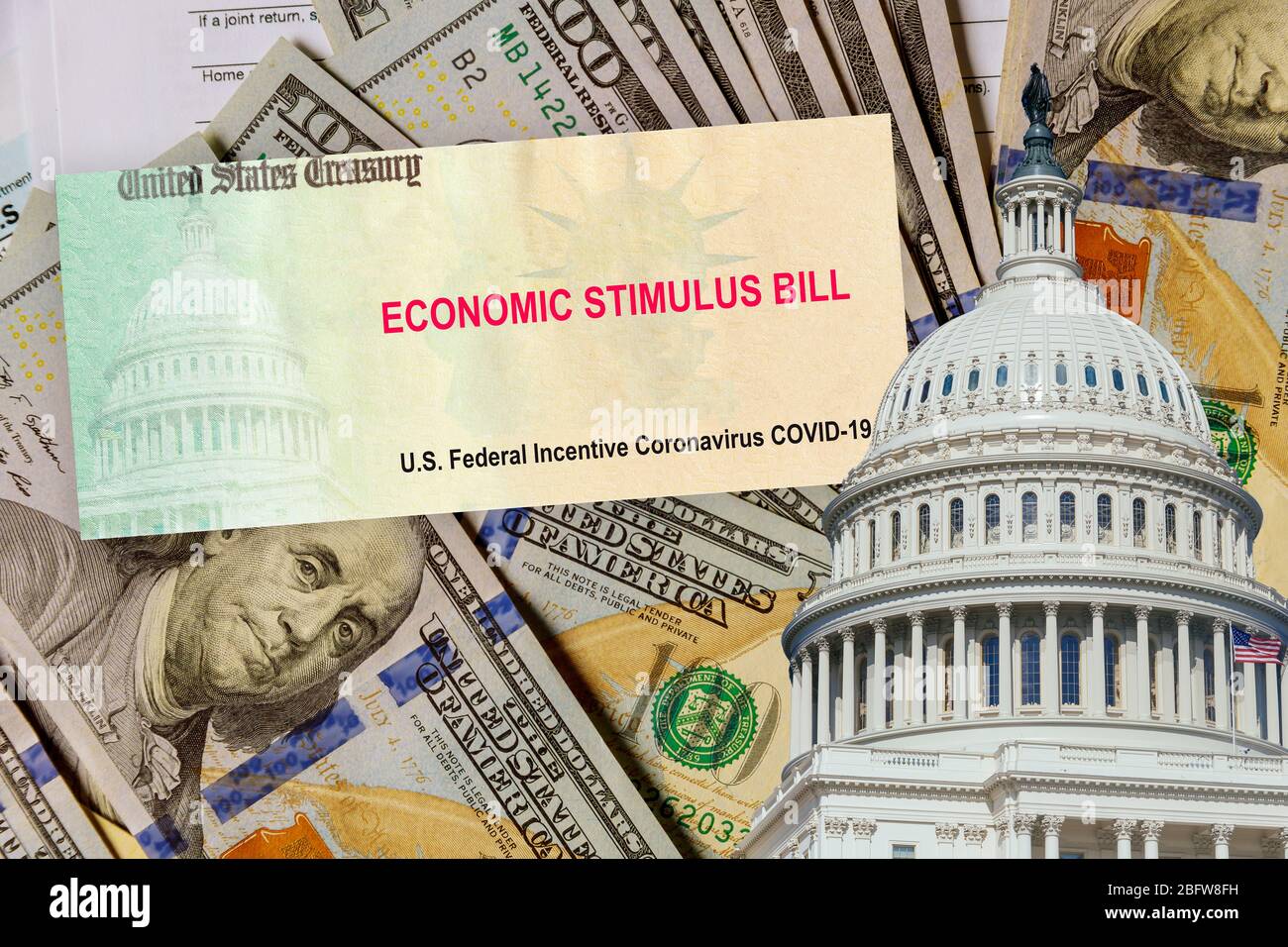 Americans receive emergency payments stimulus checks government US 100 ...