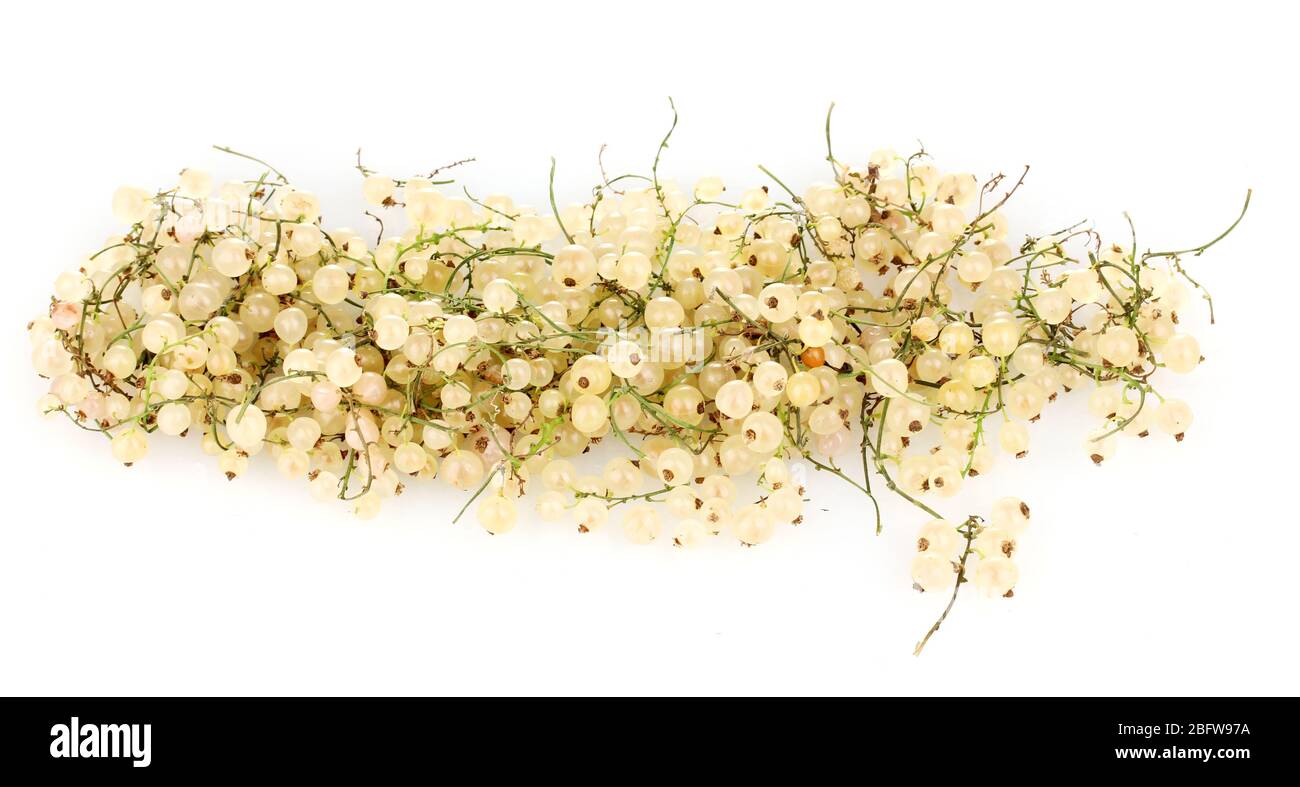 White currants isolated on white Stock Photo - Alamy
