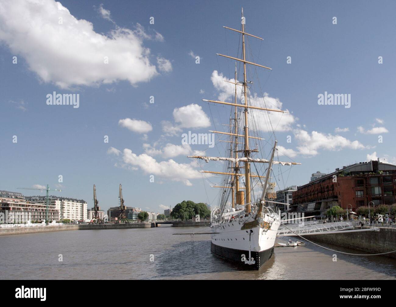 Frigate ARA Sarmiento, Puerto Madero, Buenos Aires, Argentina Stock ...