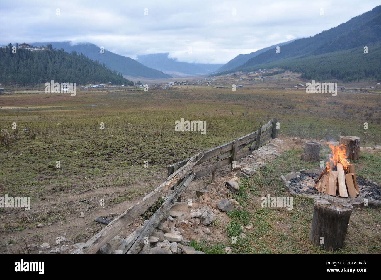 A traditional hot stone bath complete with a campfire and views of the ...