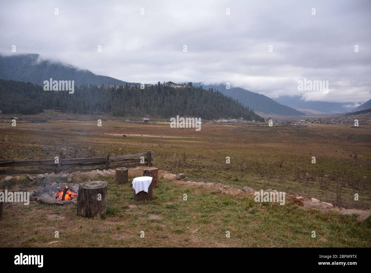 A traditional hot stone bath complete with a campfire and views of the ...